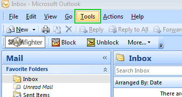 Gebruik ik IMAP? - Outlook 2007